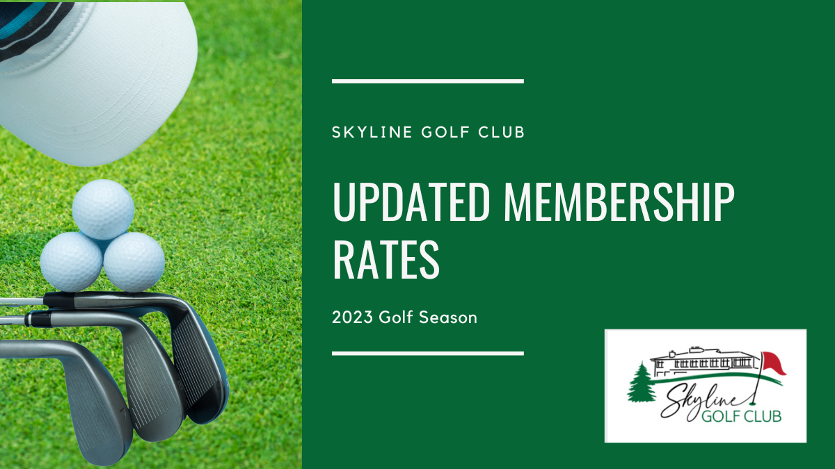 2023 Membership Rates - Skyline Golf Course